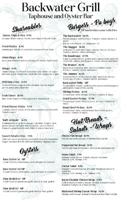 BACKWATER GRILL - Updated September 2025 - 41 Photos - 2643 Spillway Rd ...