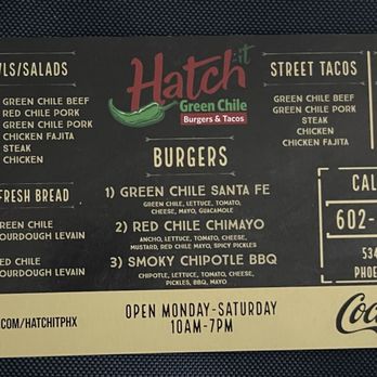 HATCH-IT GREEN CHILE BURGERS & TACOS - Updated July 2025 - 284 Photos ...