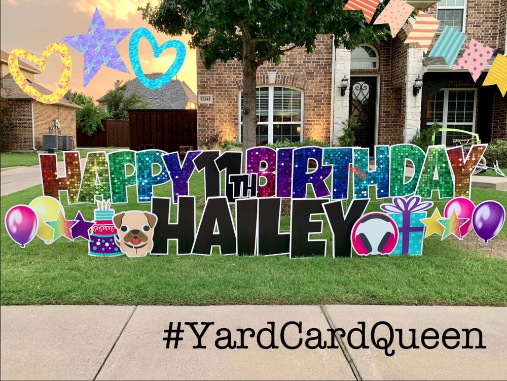 YARD CARD QUEEN - Updated December 2024 - Allen, Texas - Party ...
