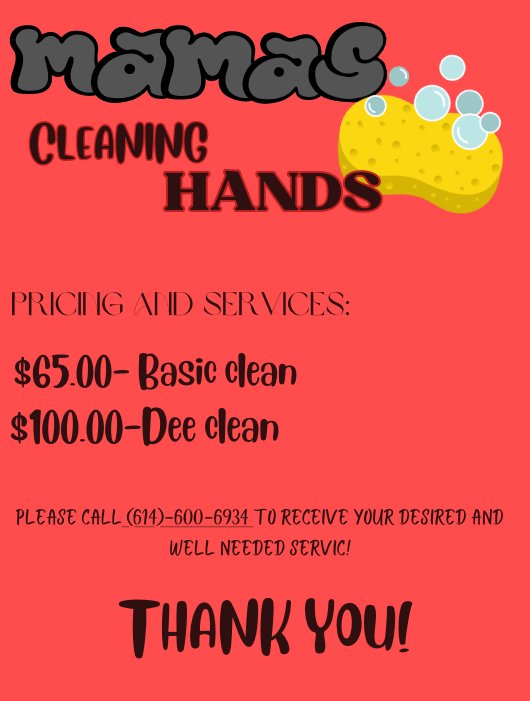 MOMMA CLEANING HANDS25 - Updated April 2025 - Request a Quote - 3535 ...