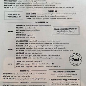 SAN MARZANO PASTA FRESCA - Updated 2024 - 1612 Photos & 1628 Reviews ...