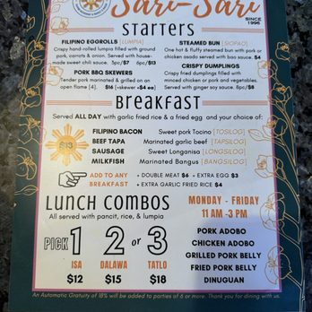 SARI-SARI FILIPINO RESTAURANT, MARKET, & BAKERY - Updated December 2024 ...