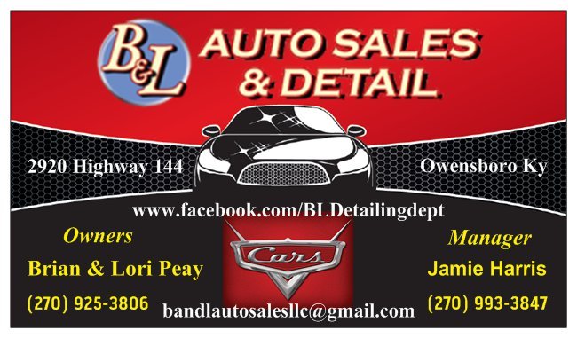 B&L AUTO SALES & DETAILING - Auto Detailing - 2920 Hwy 144, Owensboro ...