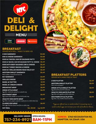 NYC DELI & DELIGHT - Updated August 2024 - 3760 Kecoughtan Rd, Hampton ...