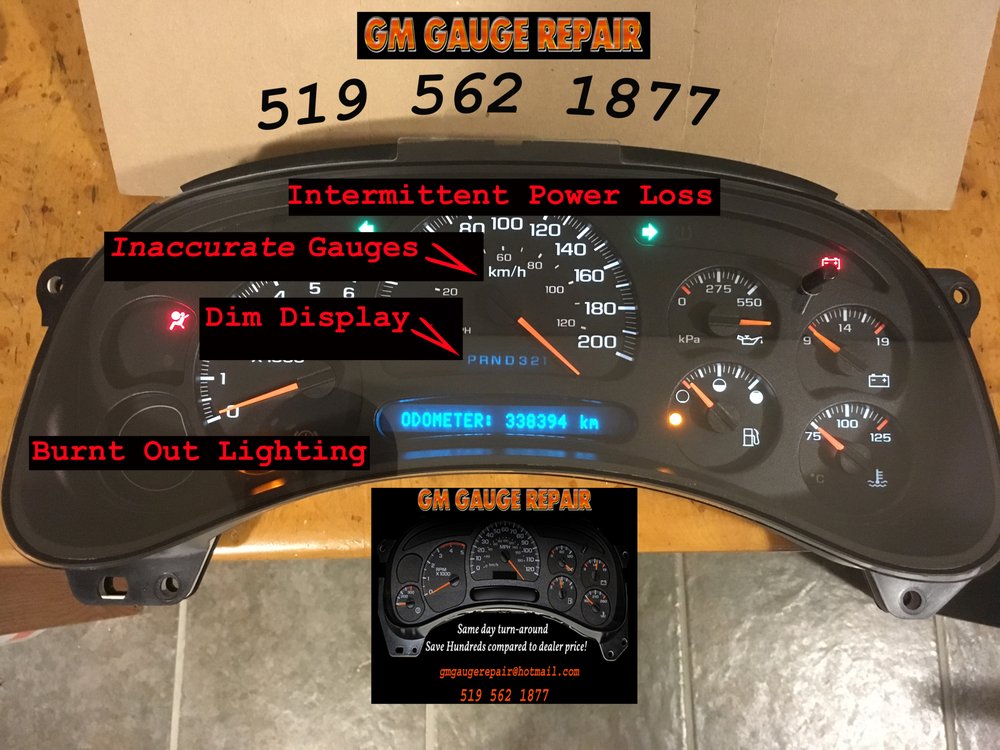 GM INSTRUMENT CLUSTER GAUGE REPAIR - Updated January 2025 - Request a ...