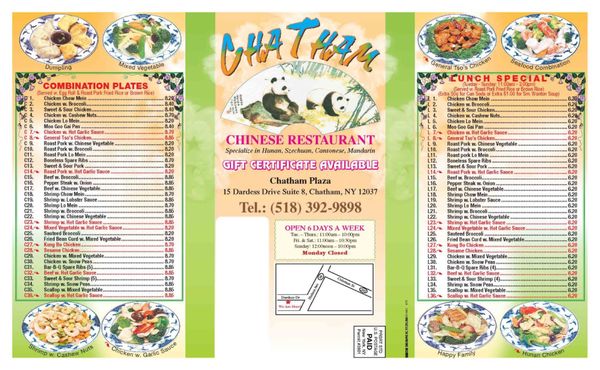 CHATHAM CHINESE RESTAURANT - Updated January 2026 - 14 Reviews - 15 ...