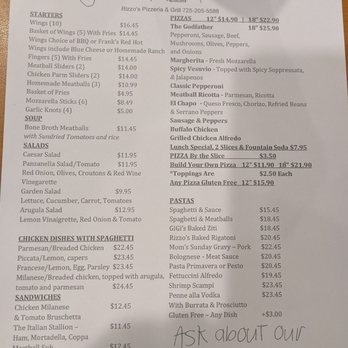 RIZZO’S PIZZERIA AND GRILL - Updated April 2026 - 90 Photos & 107 ...