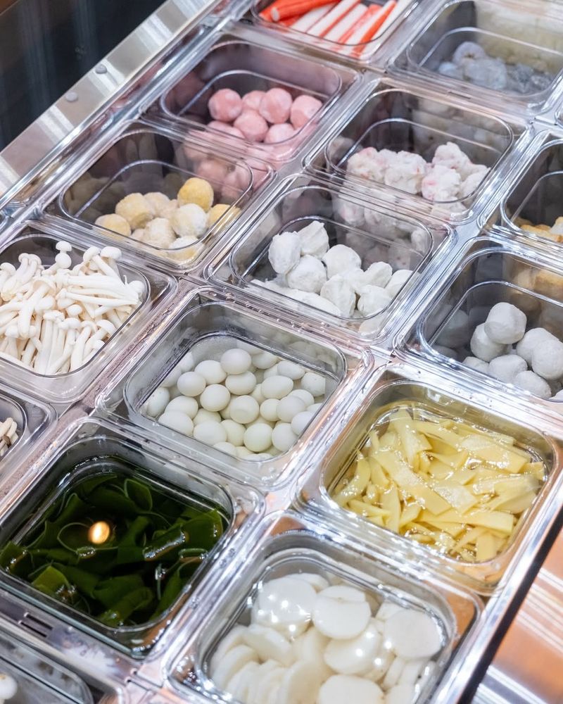 Build your dream bowl at the self-serve bar! Load up on noodles, spice ...