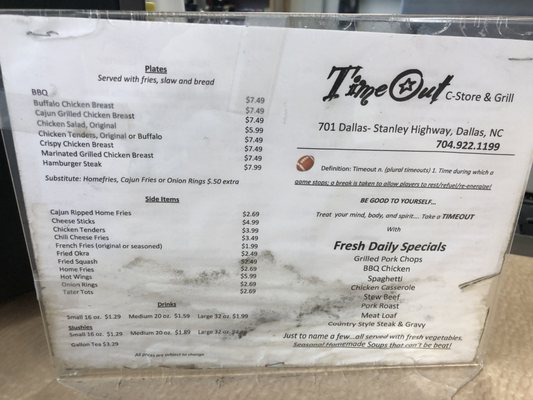 TIMEOUT STORE & GRILL - Updated October 2025 - 701 Dallas Stanley Hwy ...