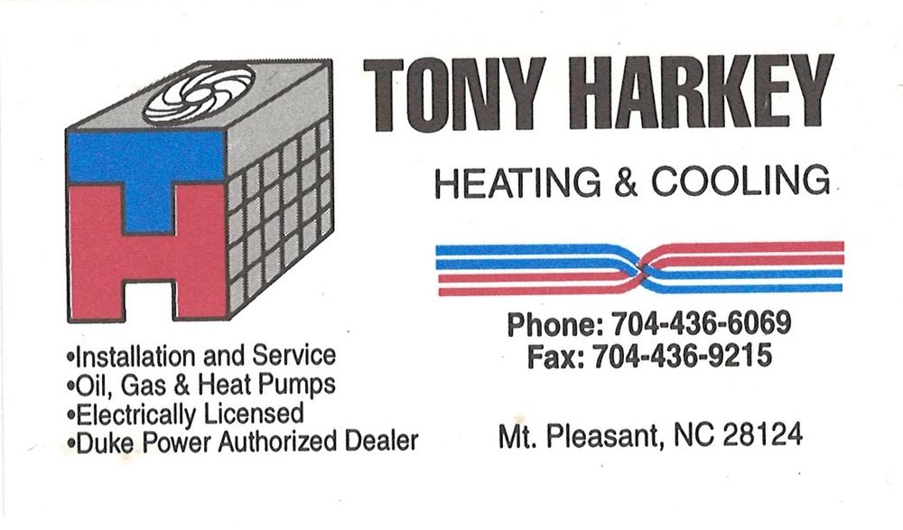 TONY HARKEY HEATING & COOLING - Updated October 2025 - Mount Pleasant ...
