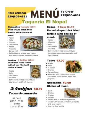 TAQUERIA EL NOPAL - Updated April 2025 - Fitzgerald, Georgia - Food ...