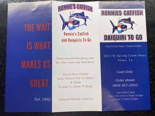 RONNIES CATFISH DAQUIRI TO GO - 10 Reviews - 2011 W Spring Creek Pkwy ...