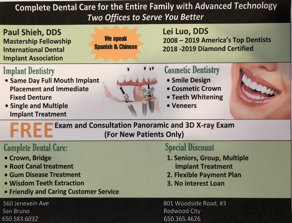 LEI LUO, DDS - FAMILY & IMPLANT DENTISTRY - 67 Photos - 560 Jenevein ...