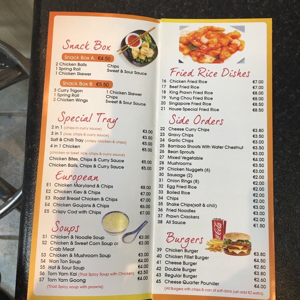 Jade Garden Strandhill Takeaway Menu | Fasci Garden
