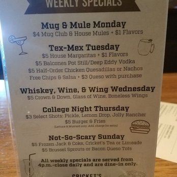 CRICKET’S GRILL & DRAFT HOUSE - Updated December 2024 - 342 Photos ...