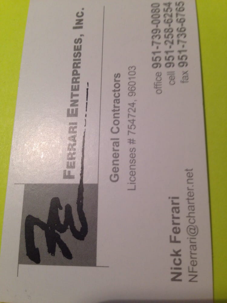 FERRARI ENTERPRISES, INC. - Updated October 2025 - 4969 California Ave ...