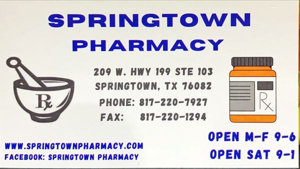 SPRINGTOWN PHARMACY - Updated October 2025 - 16 Photos - 209 W. Hwy 199 ...