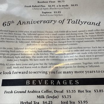 TALLYRAND RESTAURANT - Updated October 2025 - 859 Reviews & 724 Photos ...