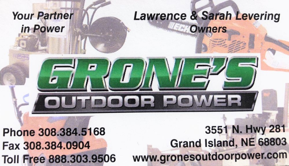 GRONE’S OUTDOOR POWER - Updated September 2025 - Request a Quote - 3551 ...