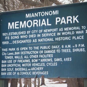MIANTONOMI MEMORIAL PARK - Updated February 2025 - 39 Photos - Hillside ...