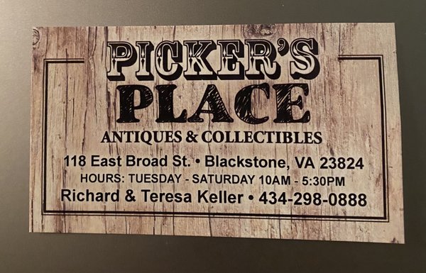 PICKER’S PLACE - Updated October 2025 - 118 E Broad St, Blackstone ...