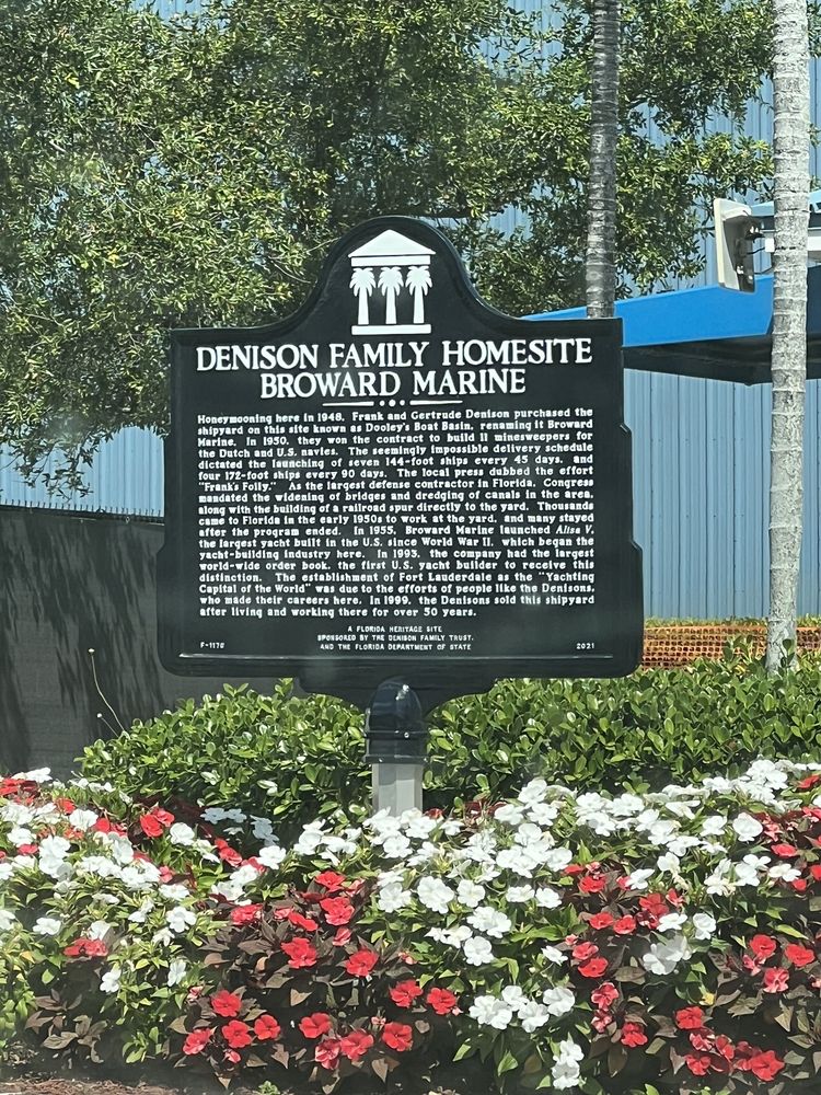 DENISON FAMILY HOMESITE BROWARD MARINE - Fort Lauderdale, Florida ...