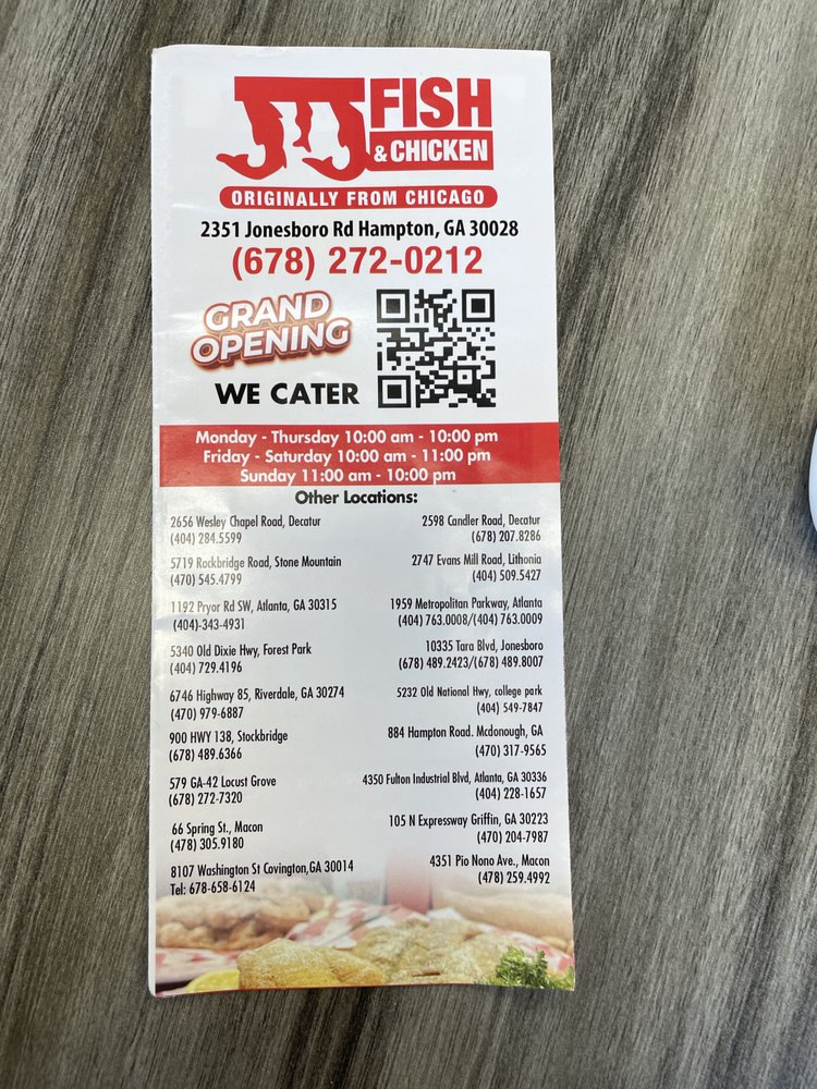 JJ FISH & CHICKEN HAMPTON - Updated June 2025 - 2351 Jonesboro Rd ...