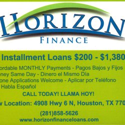 HORIZON FINANCE LOANS - 11 Photos - 4908 Hwy 6 N, Houston, Texas ...