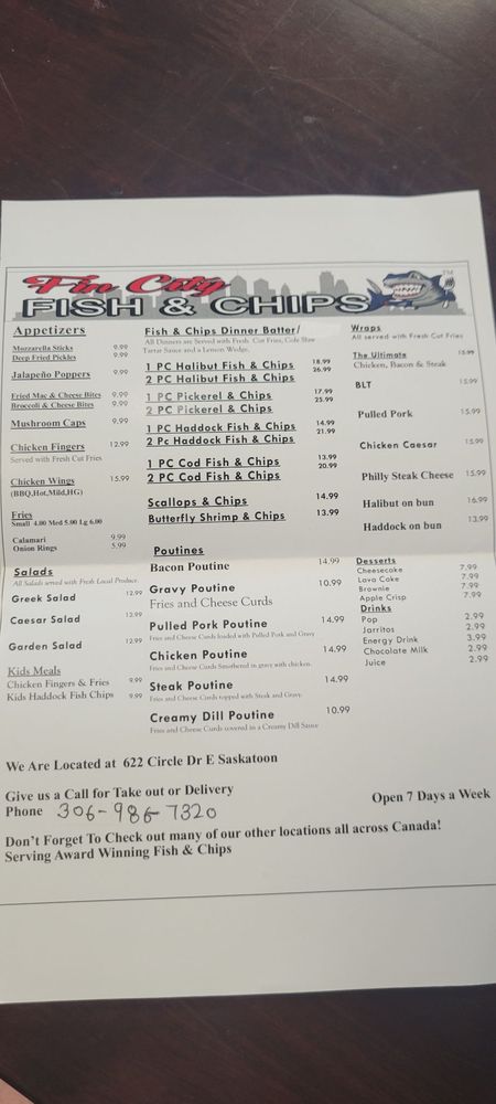 FIN CITY FISH & CHIPS RESTAURANT - Updated December 2025 - 622 Circle ...