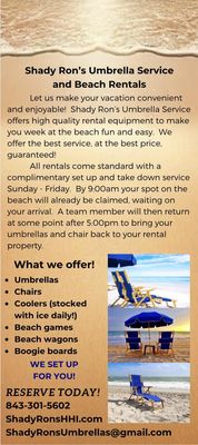 SHADY RON’S UMBRELLA SERVICE - Updated May 2026 - 14 Photos - Hilton ...