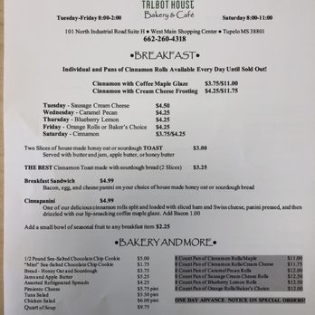 TALBOT HOUSE BAKERY & CAFE - Updated December 2025 - 48 Photos - 101 N ...
