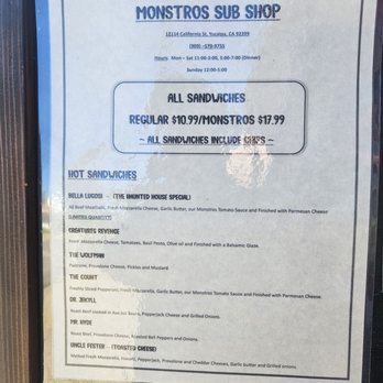MONSTROS SUB SHOP - Updated April 2025 - 58 Photos & 42 Reviews - 12114 ...