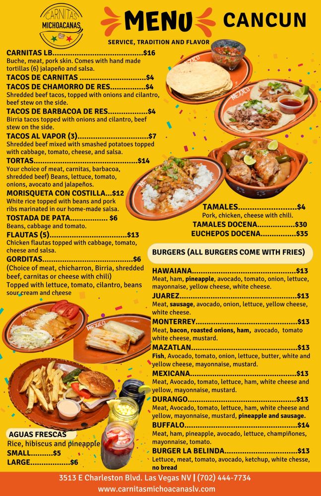 CARNITAS MICHOACANAS - Updated January 2026 - 3513 E Charleston Blvd ...
