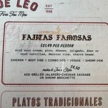 JOE LEO FINE TEX MEX - Updated July 2024 - 303 Photos & 442 Reviews ...
