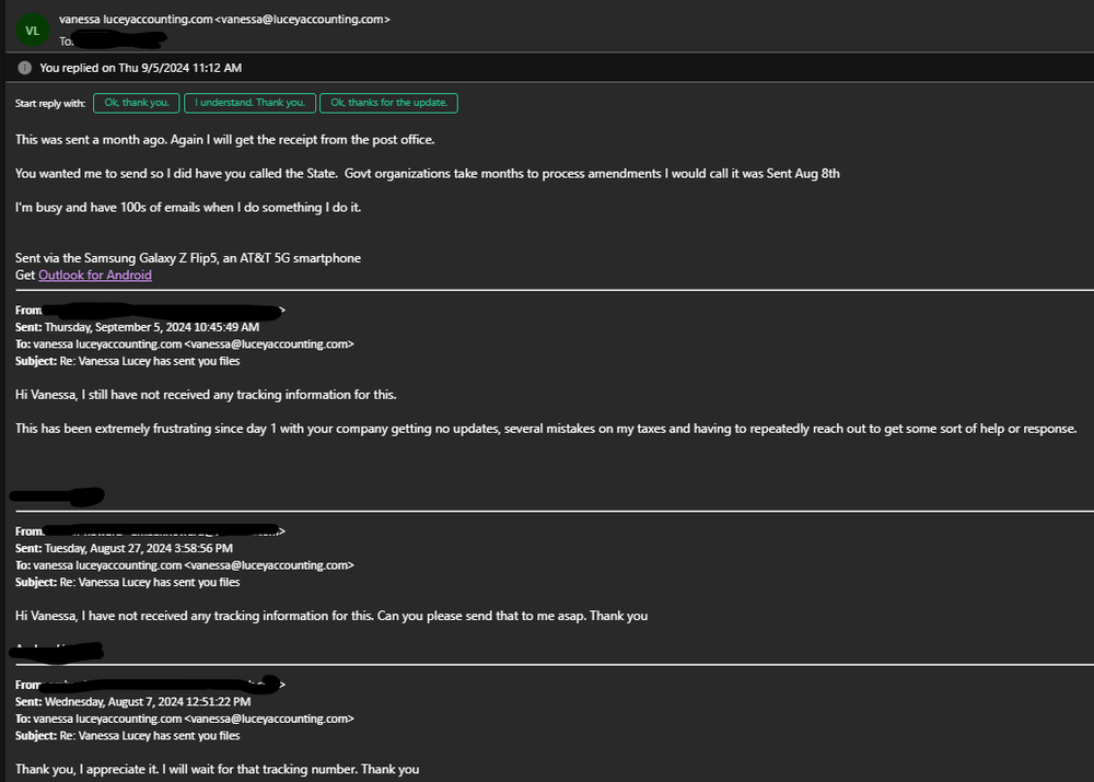 LUCEY ACCOUNTING SERVICES - Updated January 2026 - 1755 S Val Vista Dr ...