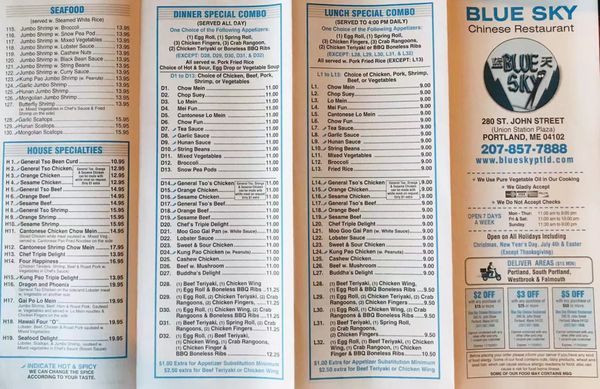 BLUE SKY - Updated October 2025 - 15 Photos & 23 Reviews - 280 Saint ...