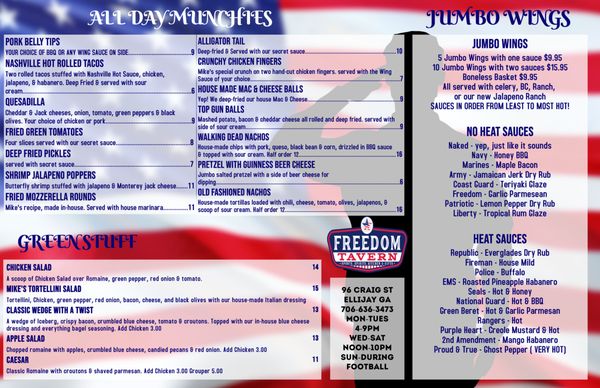 FREEDOM TAVERN - Updated December 2025 - 12 Photos - 96 Craig St ...