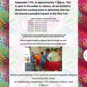 OLEY COMMUNITY FAIR - Updated August 2025 - 25 Photos - 26 Jefferson St ...