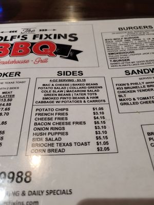 THE WOLF’S FIXINS BARBECUE - Updated July 2024 - 67 Photos & 101 ...