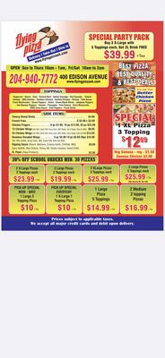 FLYING PIZZA - Updated January 2026 - 400 Edison Avenue, Winnipeg ...