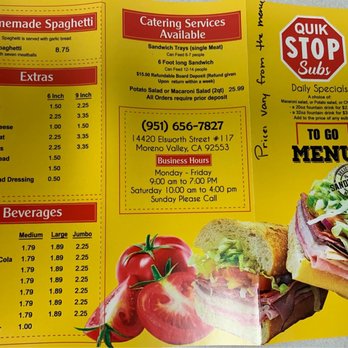 QUIK STOP SUBS - Updated June 2024 - 129 Photos & 208 Reviews - 14420 ...