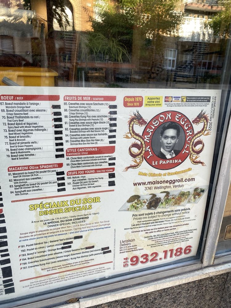 LA MAISON EGG ROLL - Updated June 2026 - 3741 Wellington Rue, Verdun ...