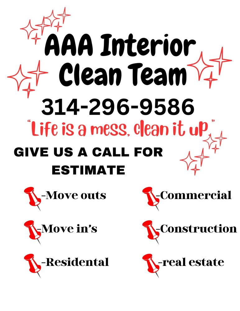AAA INTERIOR CLEAN TEAM - Clayton, Missouri - Home Cleaning - Phone Number - Yelp