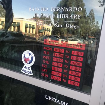 SAN DIEGO PUBLIC LIBRARY - RANCHO BERNARDO BRANCH LIBRARY - Updated ...