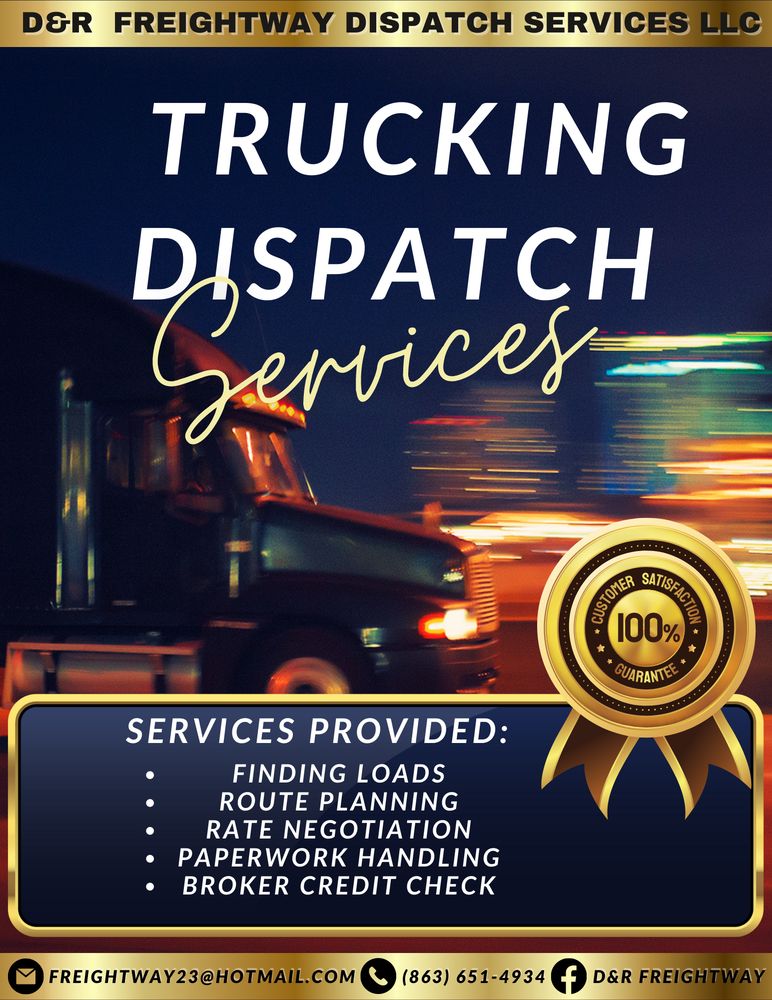 D&R FREIGHTWAY DISPATCH SERVICES - 470 Citi Centre St, Winter Haven ...