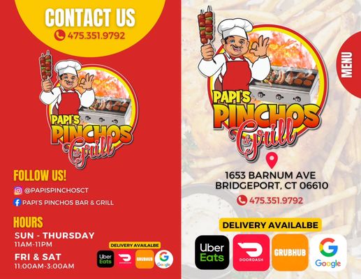 PAPI’S PINCHOS AND GRILL - Updated August 2025 - 1653 Barnum Ave ...