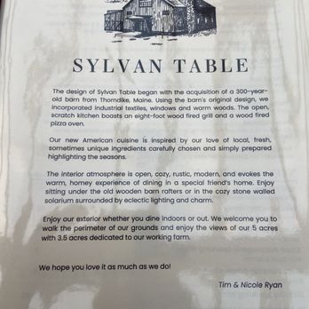 SYLVAN TABLE - Updated April 2025 - 1169 Photos & 417 Reviews - 1819 ...