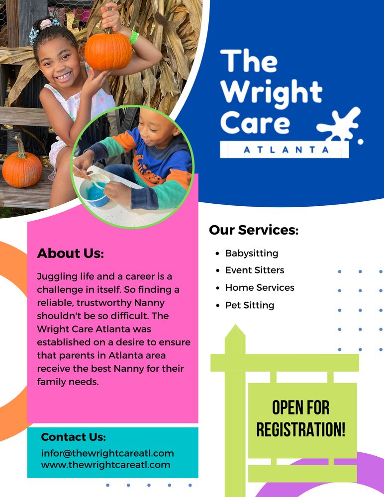 THE WRIGHT CARE ATL - Updated December 2024 - Atlanta, Georgia - Nanny Services - Phone Number ...