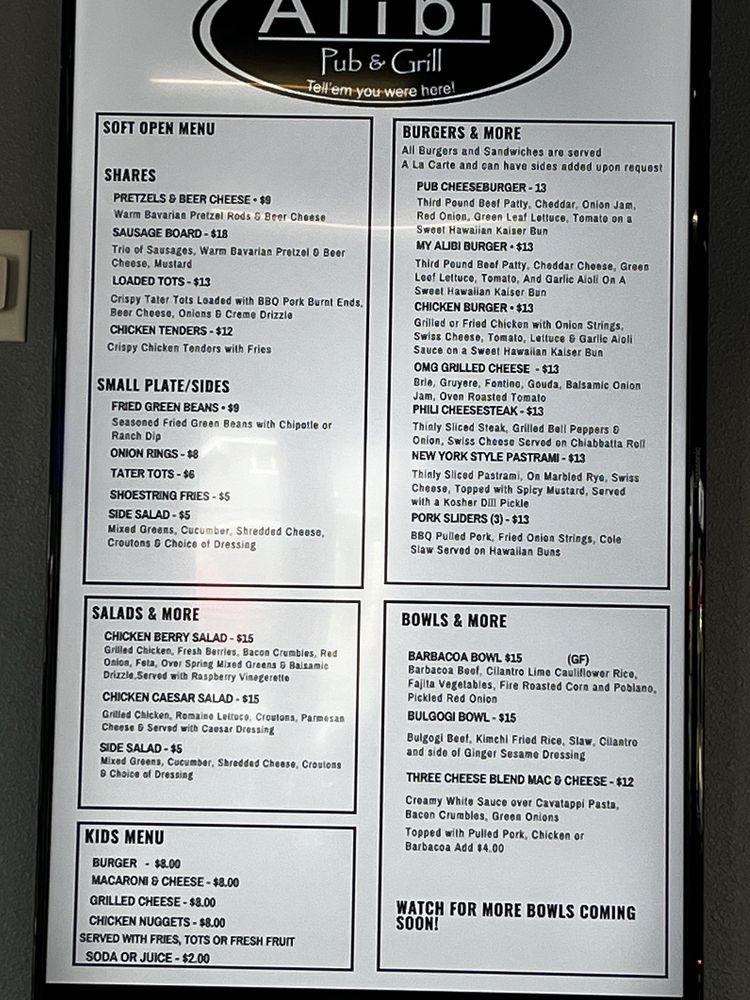 THE ALIBI PUB AND GRILL - Updated August 2024 - 3010 Floral Ave, Chico ...