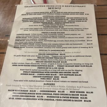 GRASSHOPPER IRISH PUB & RESTAURANT - Updated August 2024 - 143 Photos ...